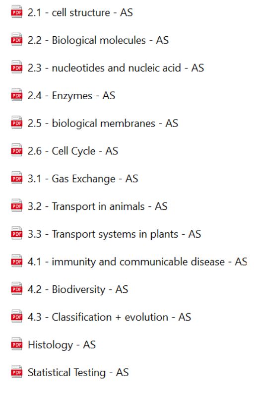 A-Level Biology A* Notes - OCR – Studyplate